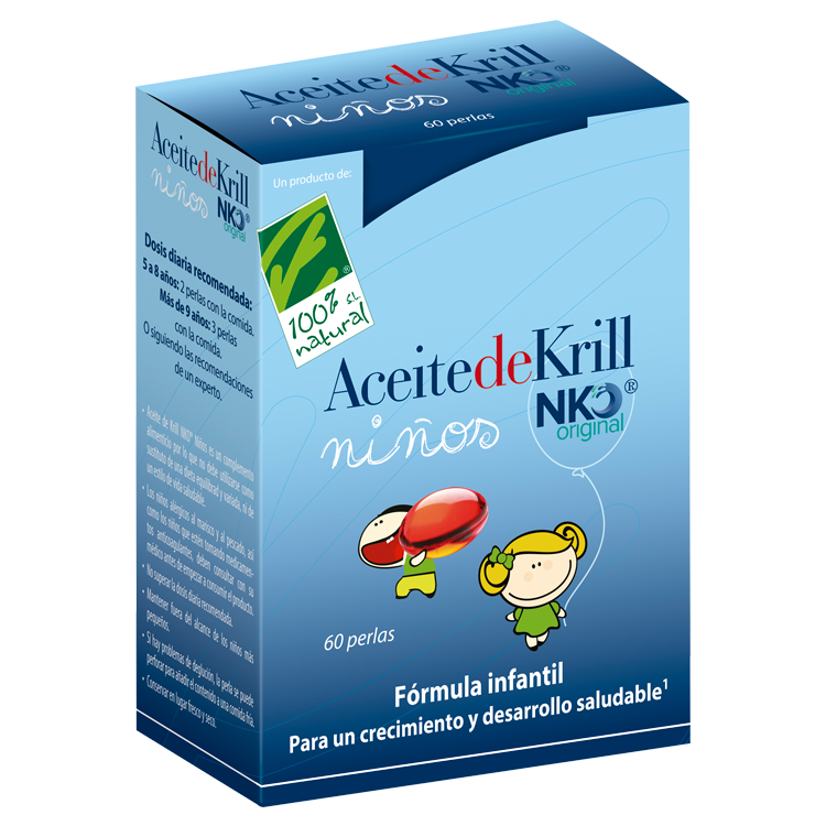 Aceite de Krill NKO Niños - Cien por Cien Natural